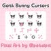 17 Cute Goth Bunny Cursors for PC - Windows Only - Cute Mouse Cursors ...