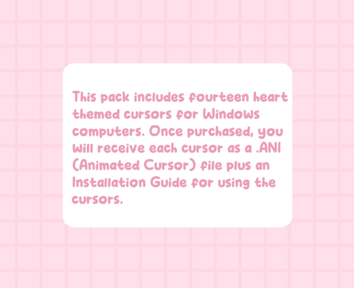 14 Cute Animated Mouse Cursors Windows Only Pink Heart Cursor Pack Cute Custom Mouse Pointers