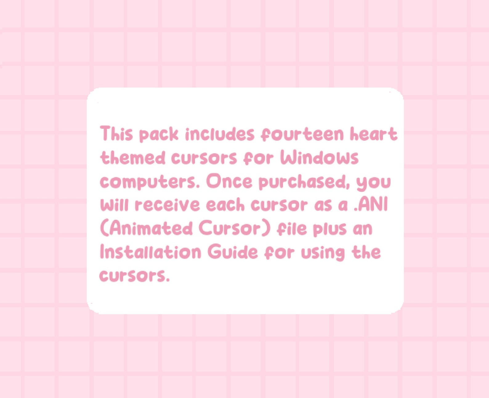 14 Cute Animated Mouse Cursors windows Only Pink Heart Cursor Pack Cute ...