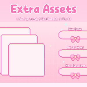 Magical Girl Stream Overlay Pack for Twitch - Cute Pixel Art Stream ...