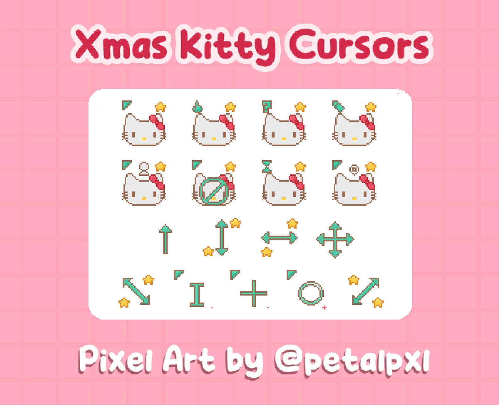 17 Christmas Kitty Cursors for PC Windows Only Cute Christmas Cursors ...