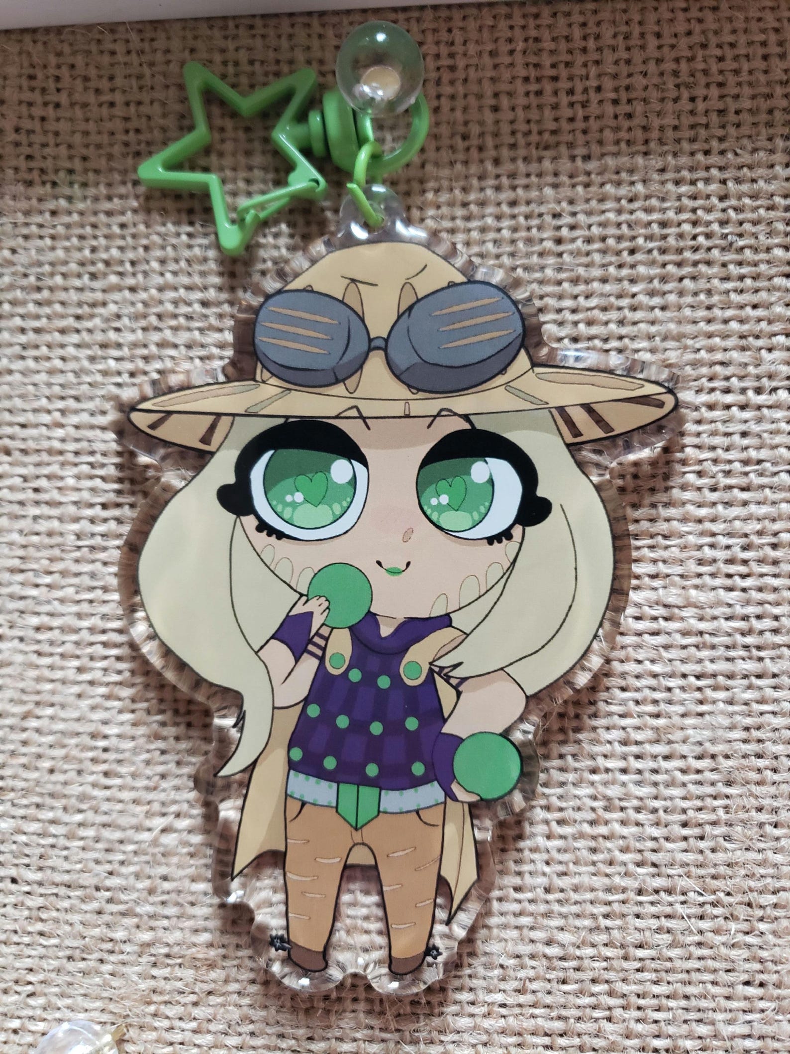 Gyro Zeppeli Chibi Keychain Jojo's Bizarre Adventure JJBA Steel Ball ...