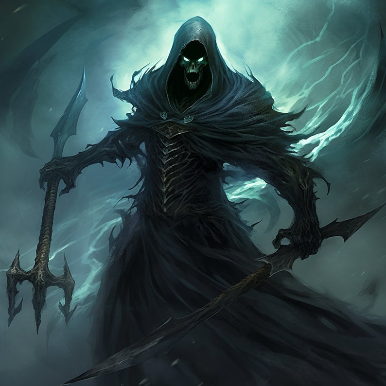 Soul Harvesting Reaper Demon: the Arbiter of Souls and Darkness ...
