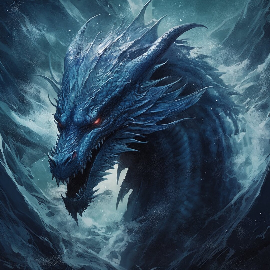 Abyssal Wyrm Master of the Ocean's Depths / Spirit Guide - Etsy