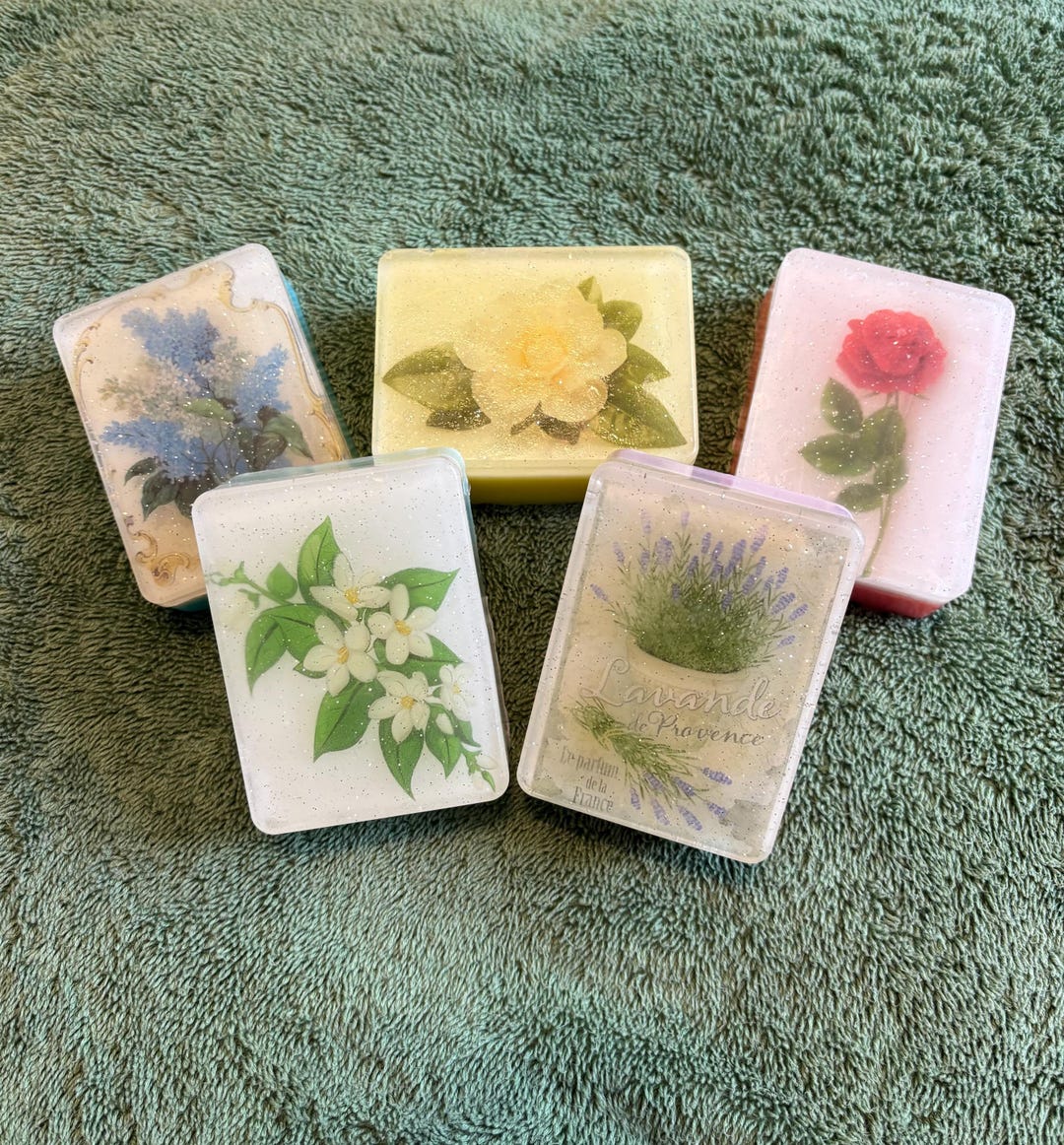 Floral Soap Bouquet, Five Fragrances, Handcrafted With Shea, Cocoa ...