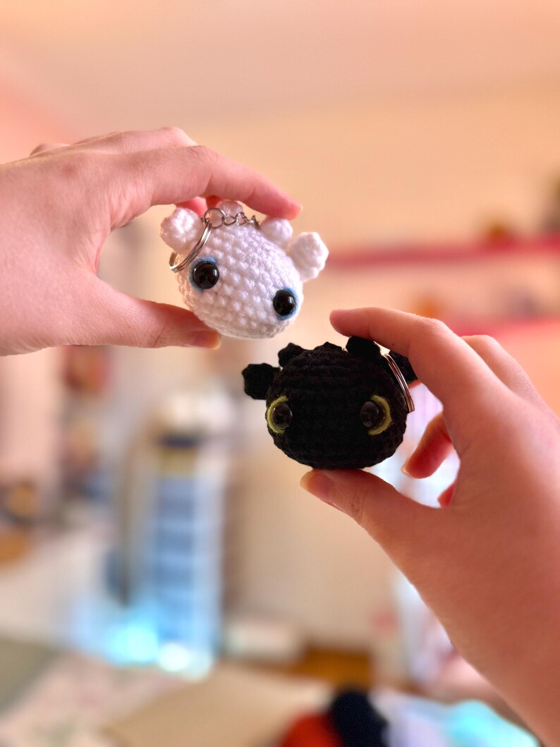 Toothless Inspired. Pettern Head Crochet Easy Beginner Keychain Gift ...