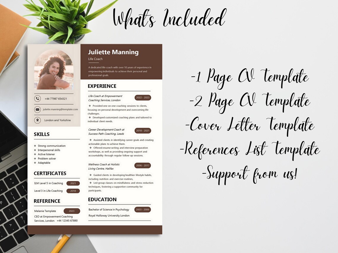 Creative Cv/resume Template - Fully Customisable in Word Doc Format ...