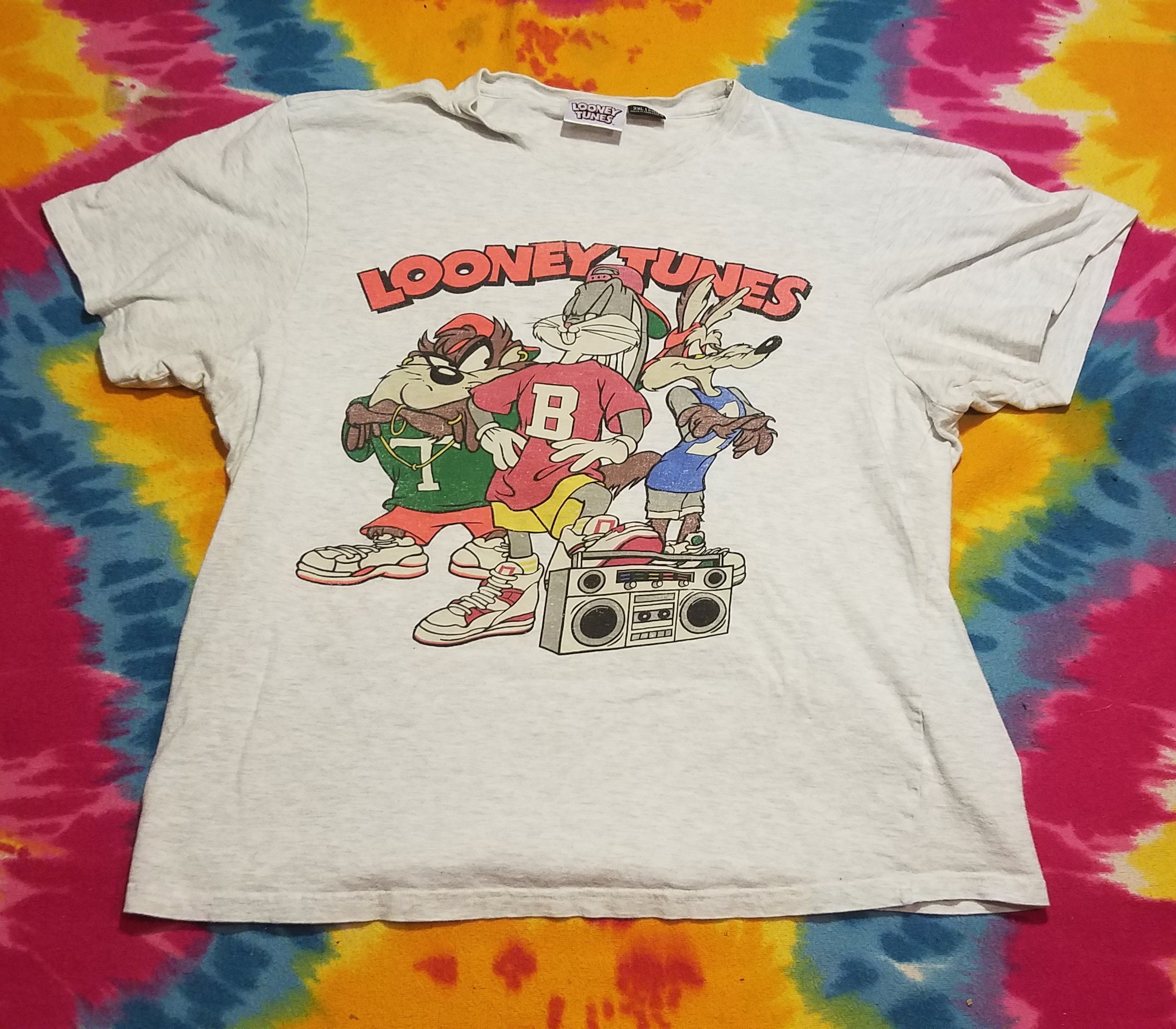 Looney Tunes Urban Hip Hop Taz Bugs Mens 2XL Shirt Fits Like L - Etsy