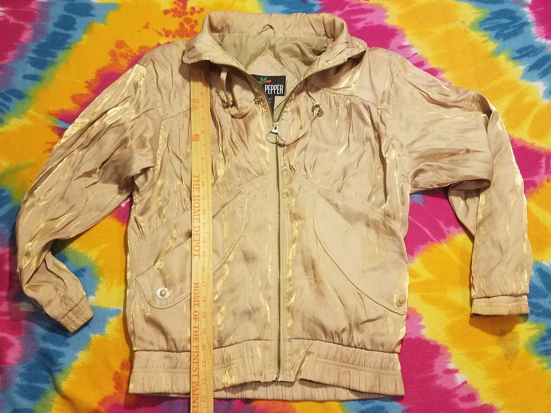Chili Pepper Gold Retro Lightweight Small Women's Jacket - Etsy
