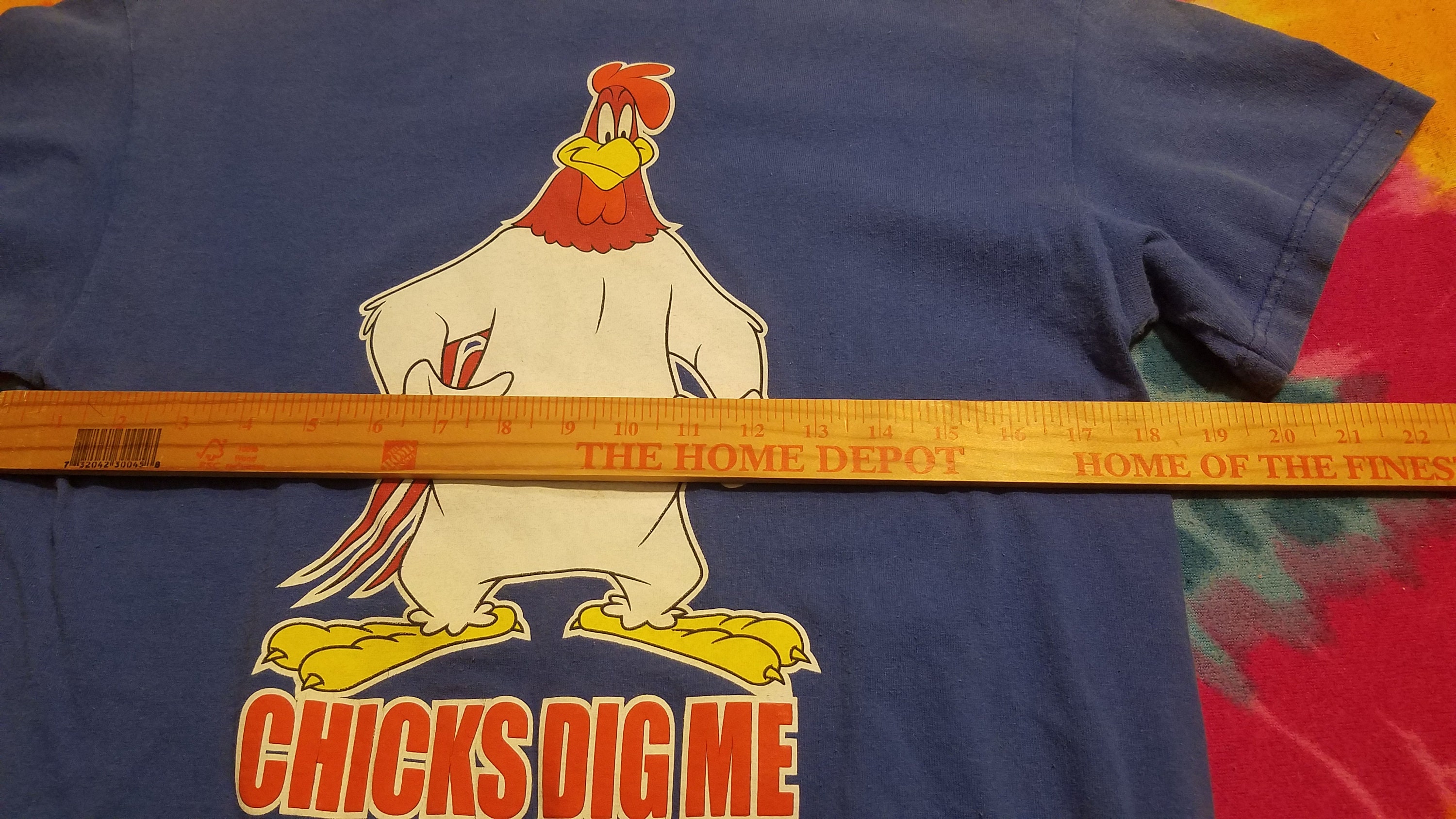 Foghorn Leghorn Looney Tunes Chicken Blue M Mens Chicks Dig Me Classic ...