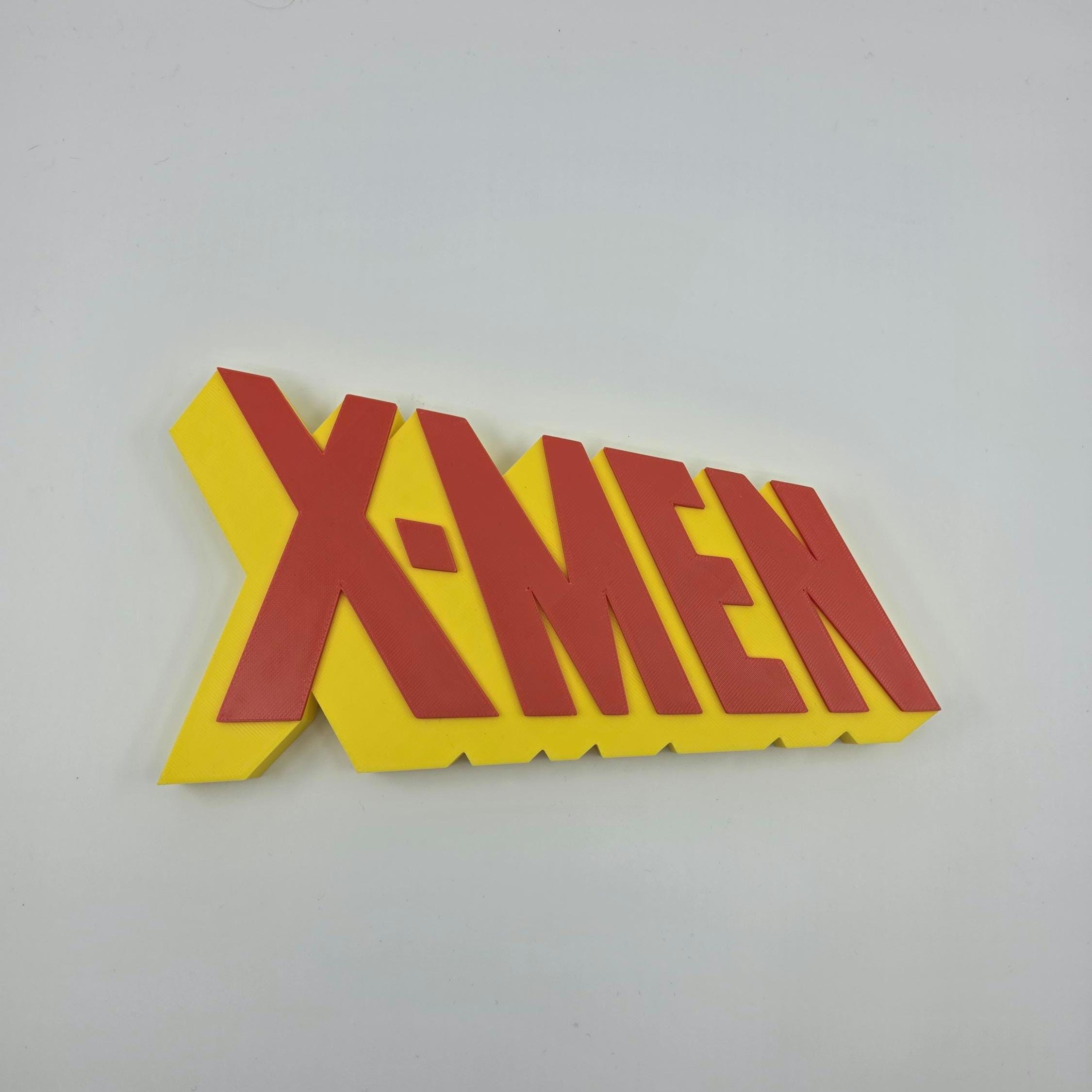 3D Printed X-MEN Logo Comic Stand | Red & Yellow Marvel Decor - Etsy