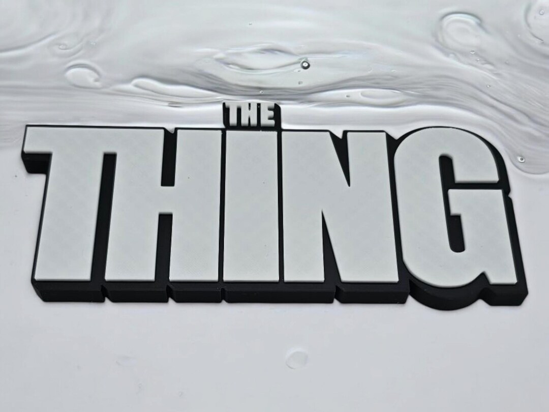 3d-printed the Thing 2011 Logo Stand | Horror Movie Shelf Display ...
