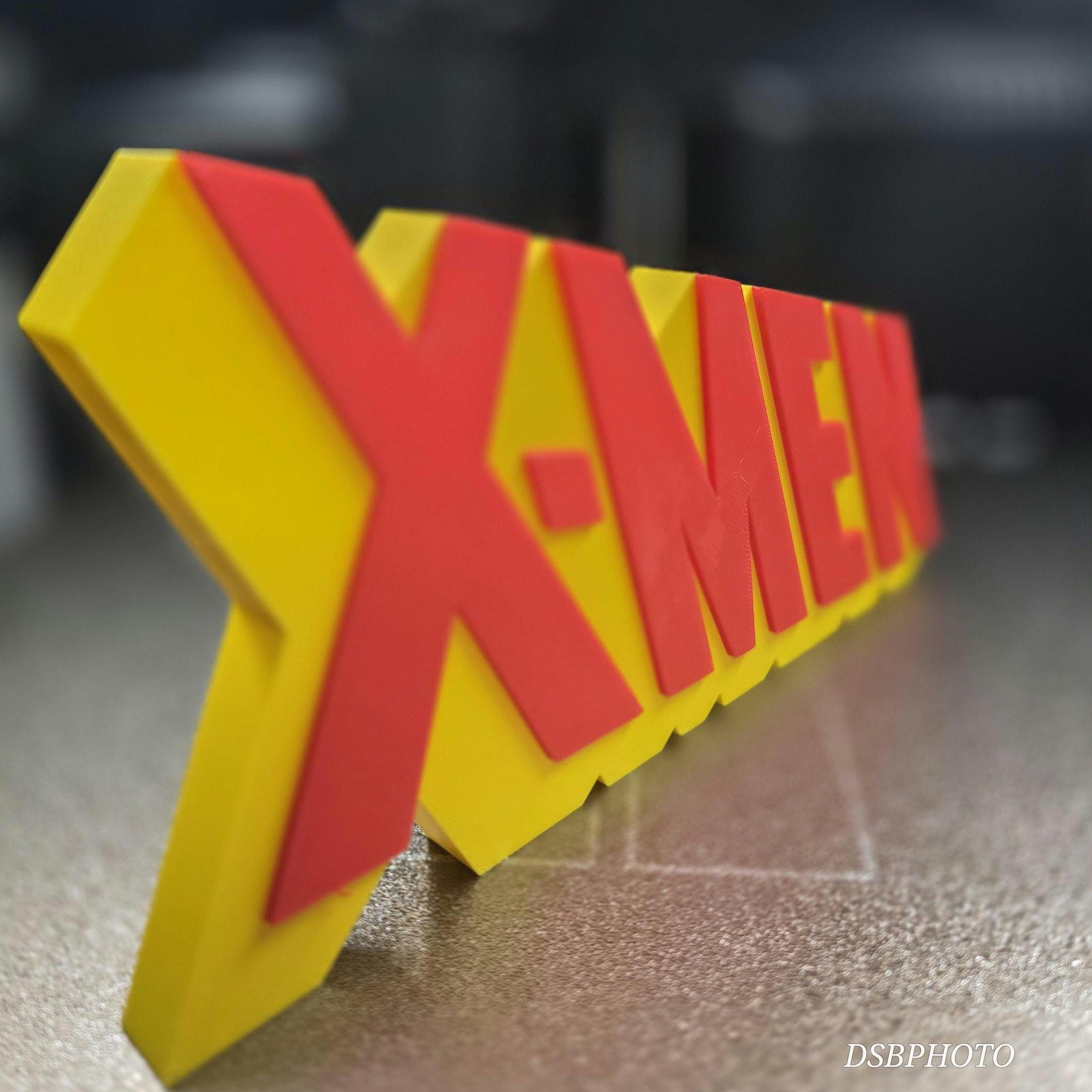 3D Printed X-MEN Logo Comic Stand | Red & Yellow Marvel Decor - Etsy