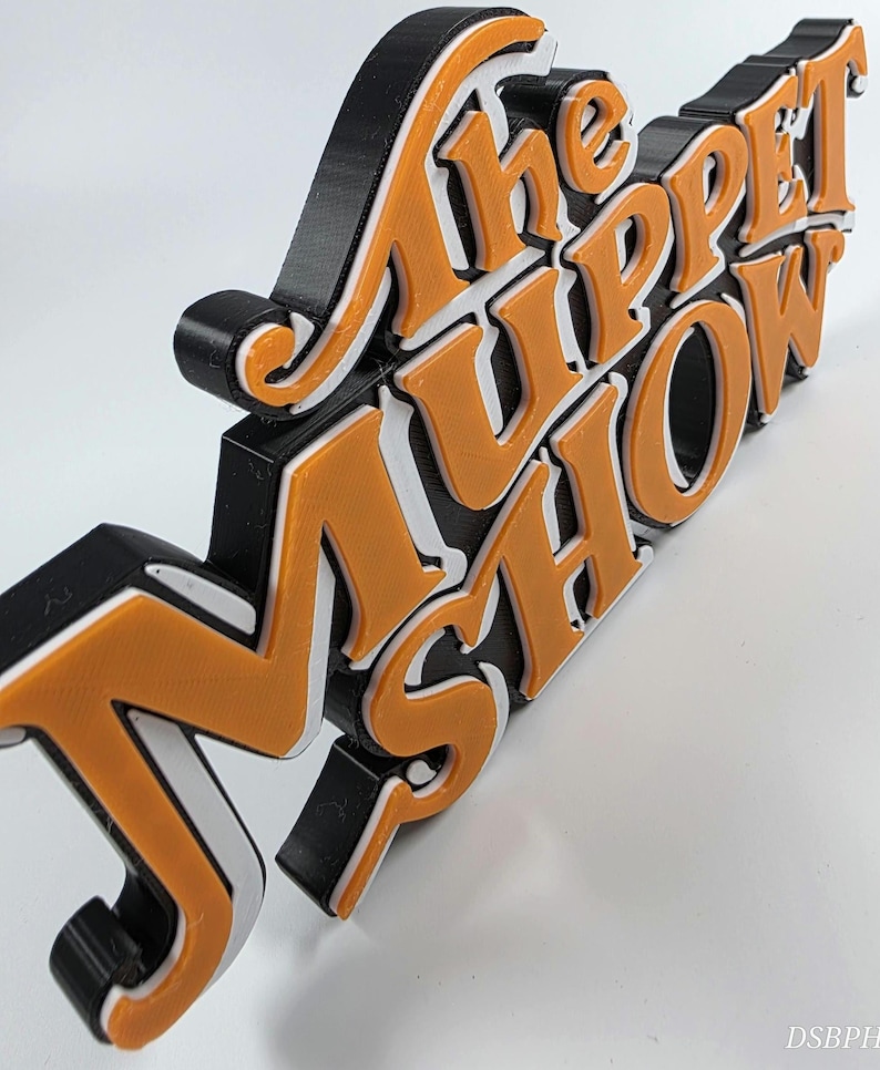 Muppet Show Logo Stand: 3D Printed Retro TV Collectible - Etsy