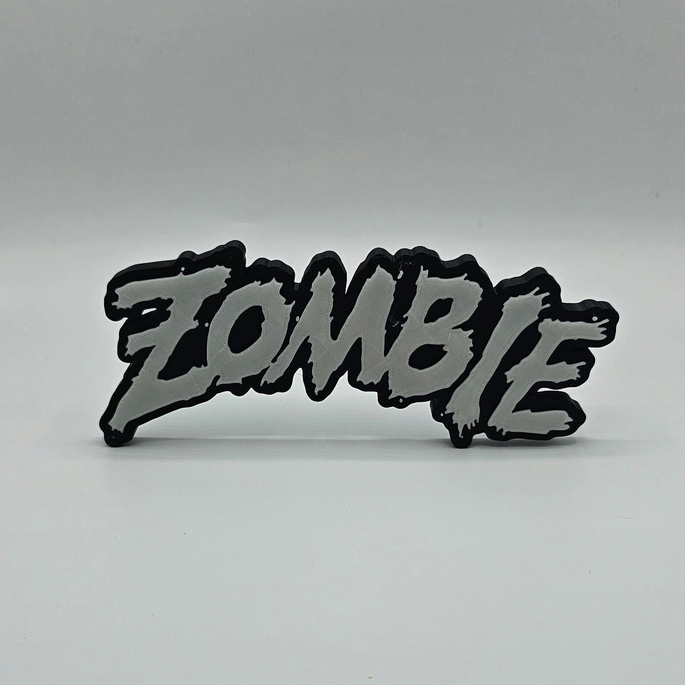 3D Printed Glow-in-the-dark Zombie Logo: Horror Movie Shelf Decor - Etsy