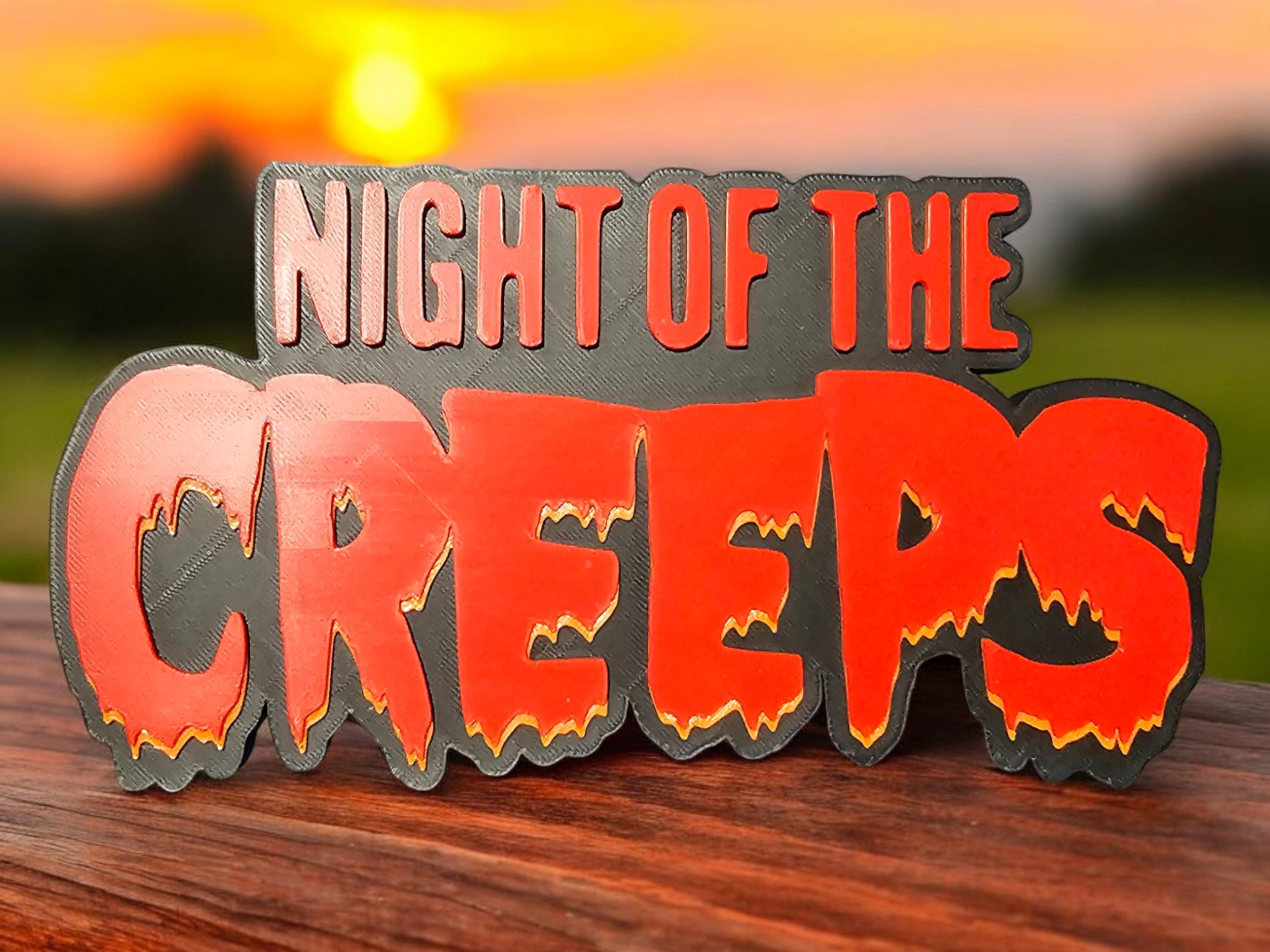 3D Printed Night of the Creeps Movie Logo Stand | Ultimate Horror Shelf ...