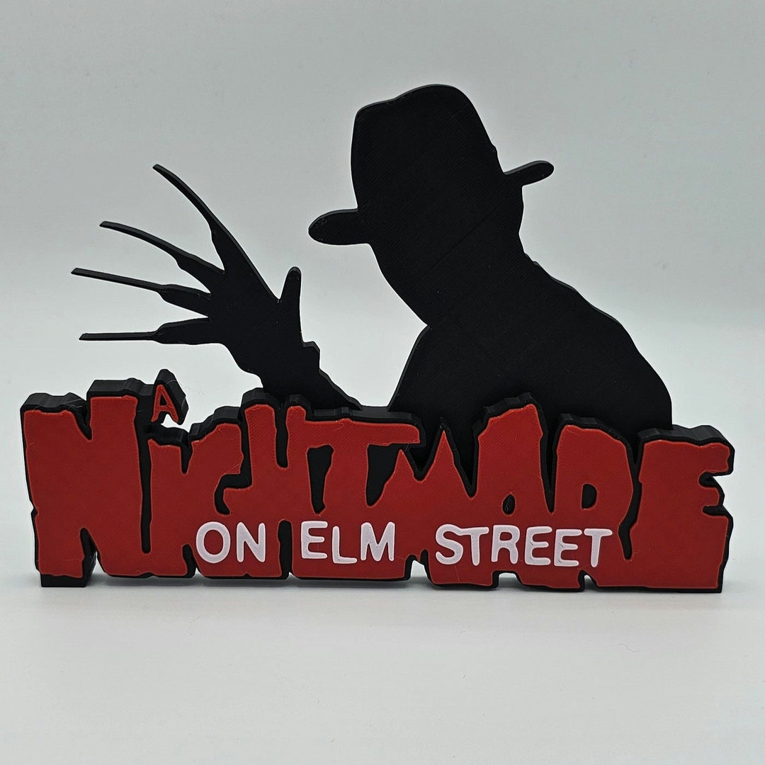 Freddy Krueger Silhouette Stand: 3D Printed Horror Decor - Etsy