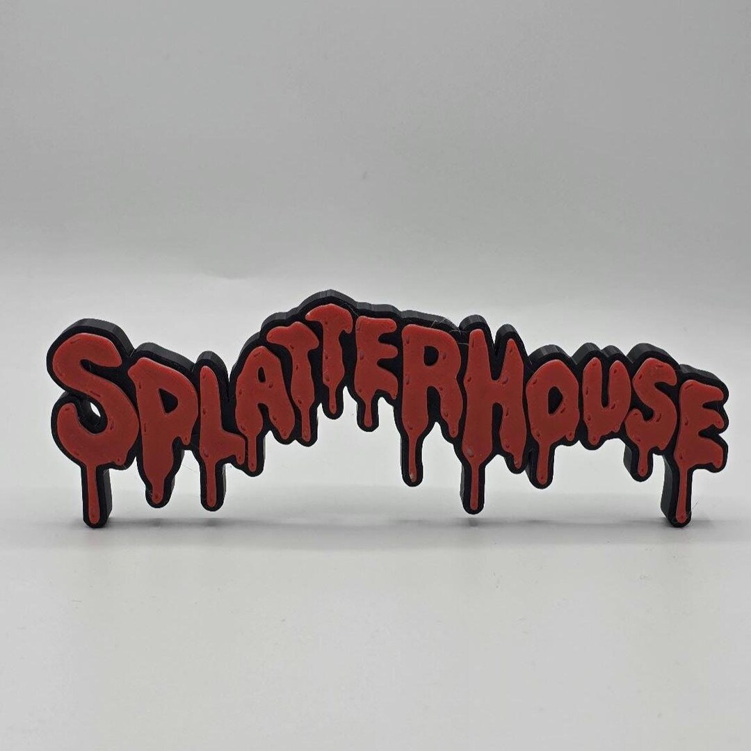 3D Printed Splatterhouse Logo Stand: Retro Gaming Memorabilia - Etsy