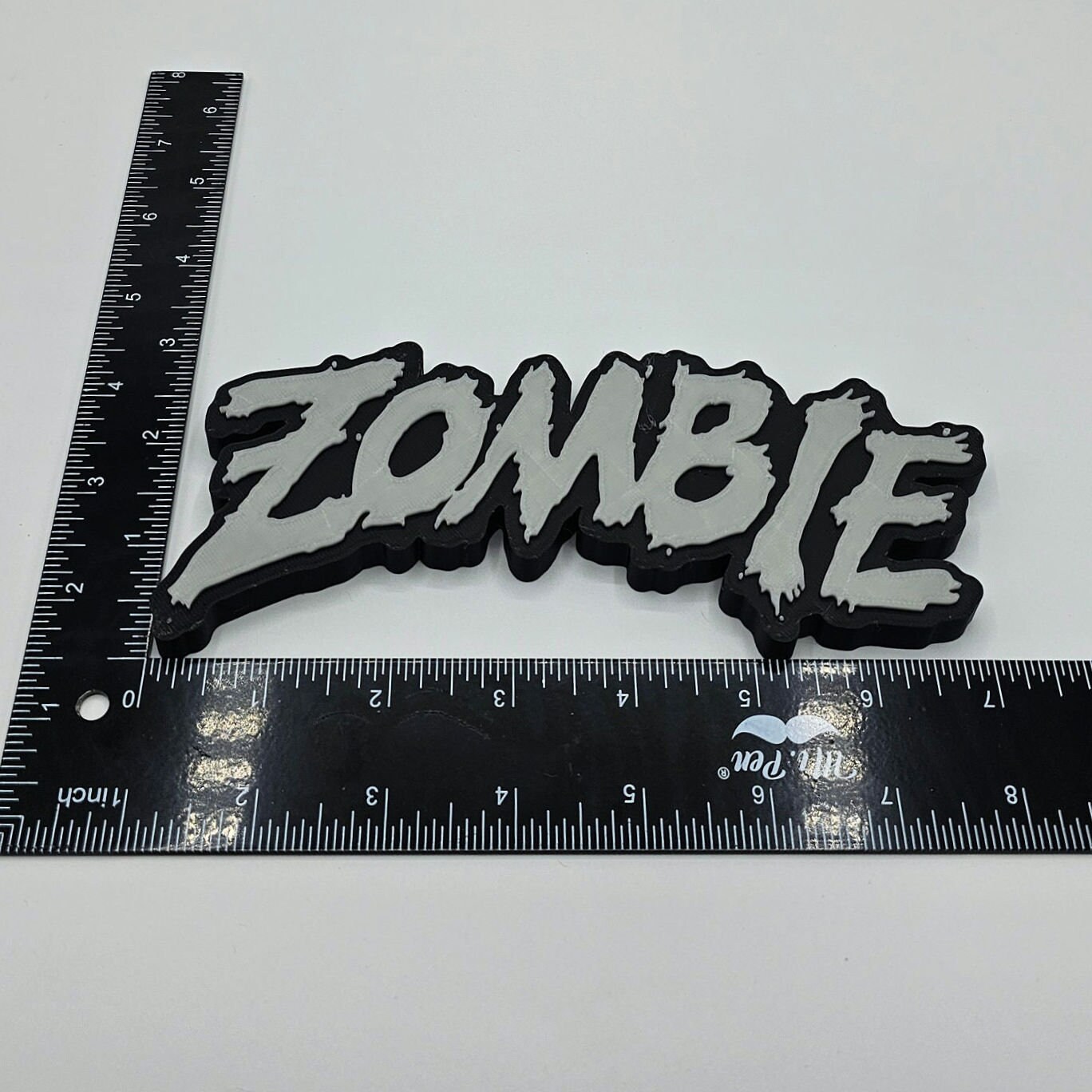 3D Printed Glow-in-the-dark Zombie Logo: Horror Movie Shelf Decor - Etsy