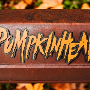 3D Printed Pumpkinhead Movie Logo Stand: Horror Decor - Etsy