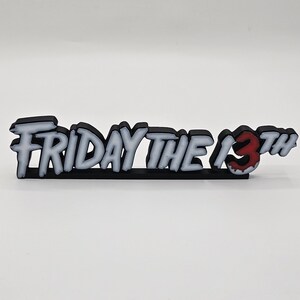 3D Printed Friday the 13th Movie Logo Stand | Ultimate Horror Shelf ...