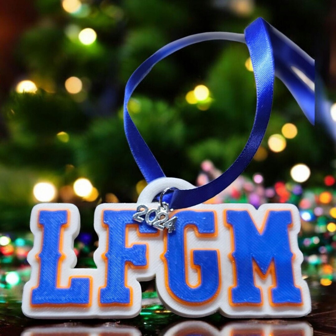 NY Mets LFGM | 3D Printed | Christmas Ornament 2024| Perfect for the ...