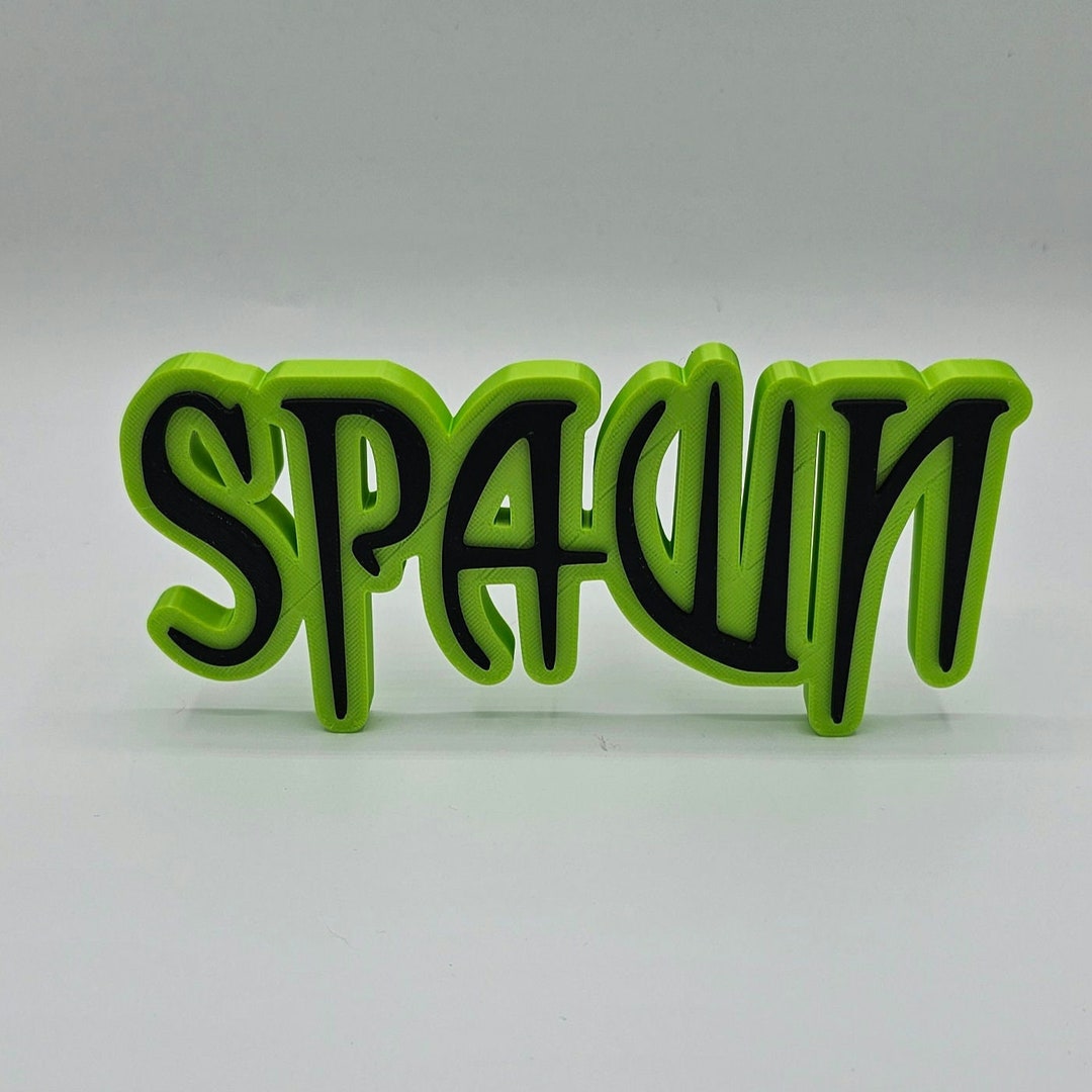 3D Printed Spawn Movie Logo Stand | Ultimate Horror Shelf Display ...