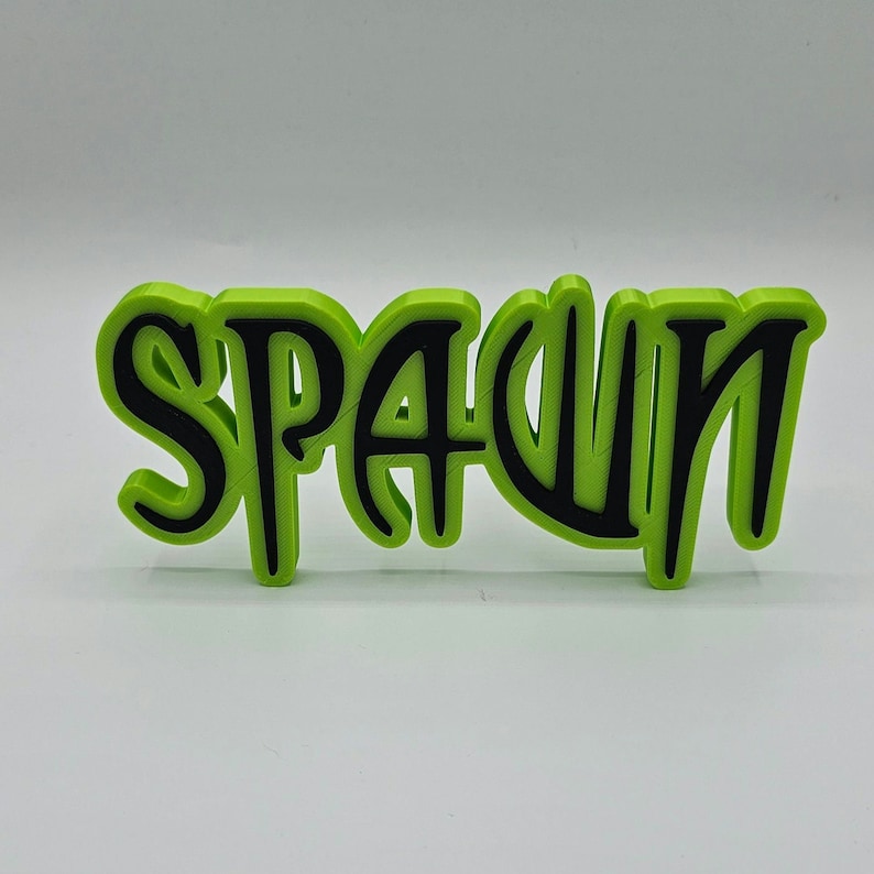3D Printed Spawn Iconic Movie Logo Stand Ultimate Horror Collectible - Etsy
