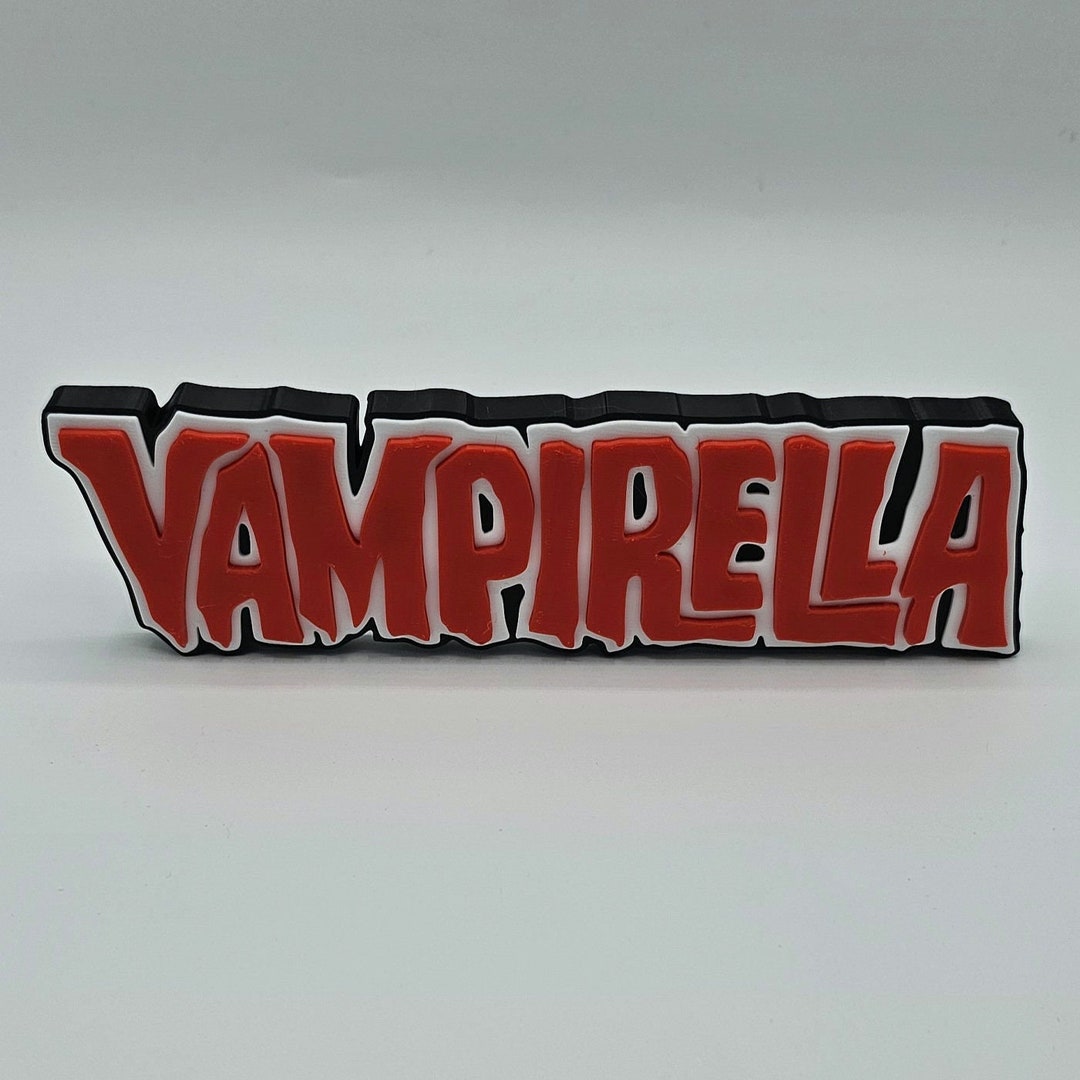 3D Printed Vampirella Comic Logo Stand | Shelf Display | Ultimate ...
