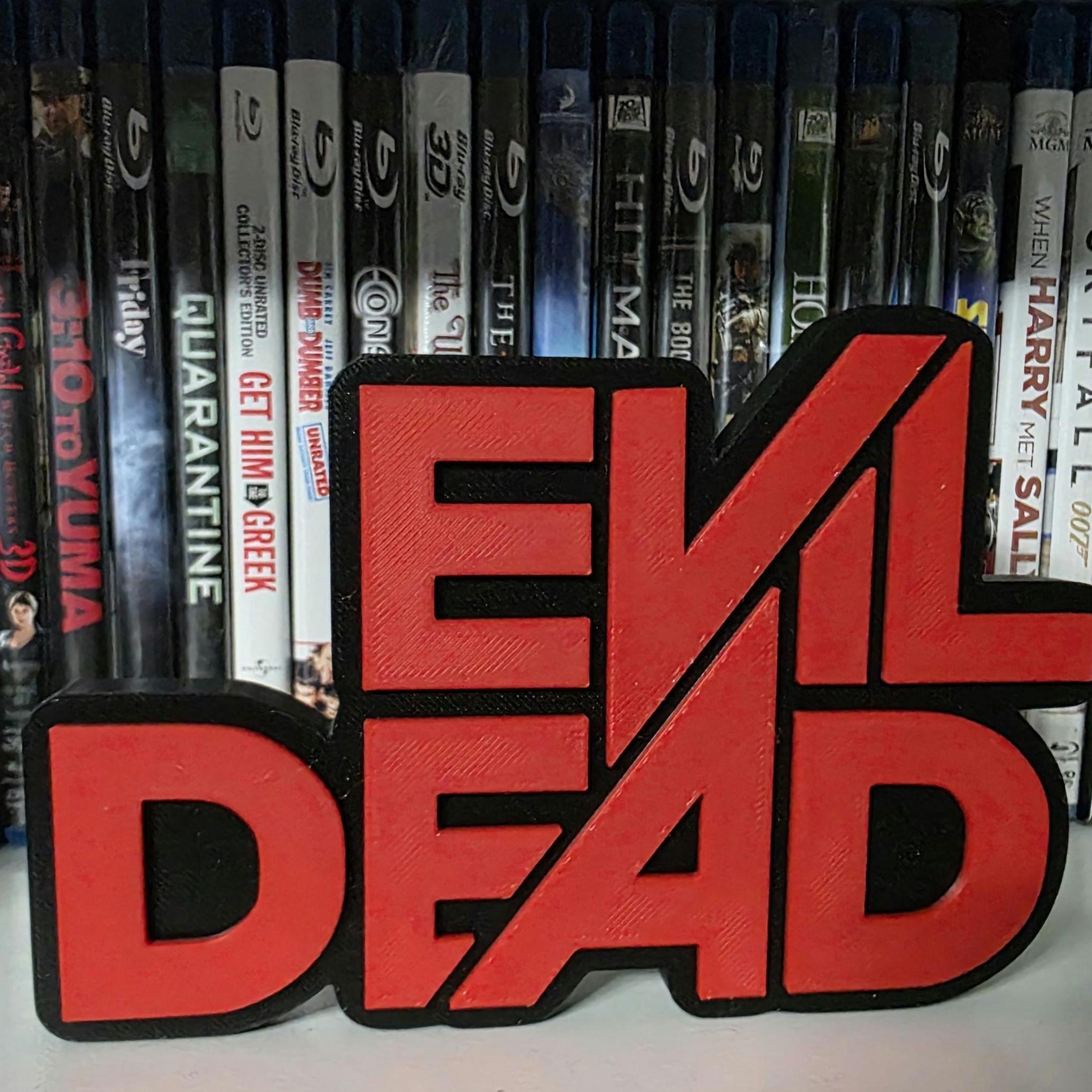 3D Printed Evil Dead Movie Logo Stand | Ultimate Horror Shelf Display ...