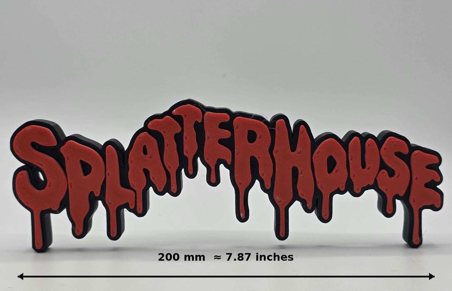 3D Printed Splatterhouse Logo Stand: Retro Gaming Memorabilia - Etsy