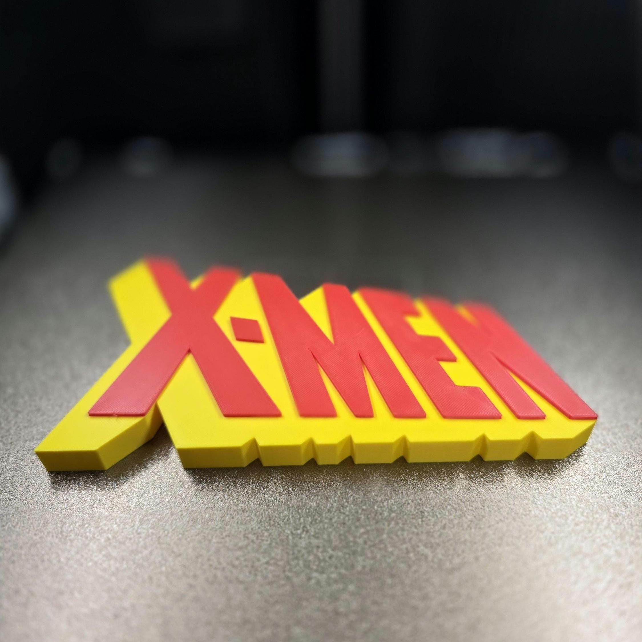 3D Printed X-MEN Logo Comic Stand | Red & Yellow Marvel Decor - Etsy