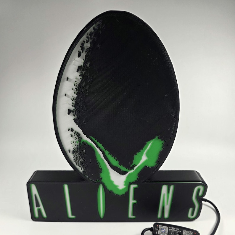 ALIENS 3D Printed LED Alien Egg Stand: Sci-fi Movie Collectible - Etsy