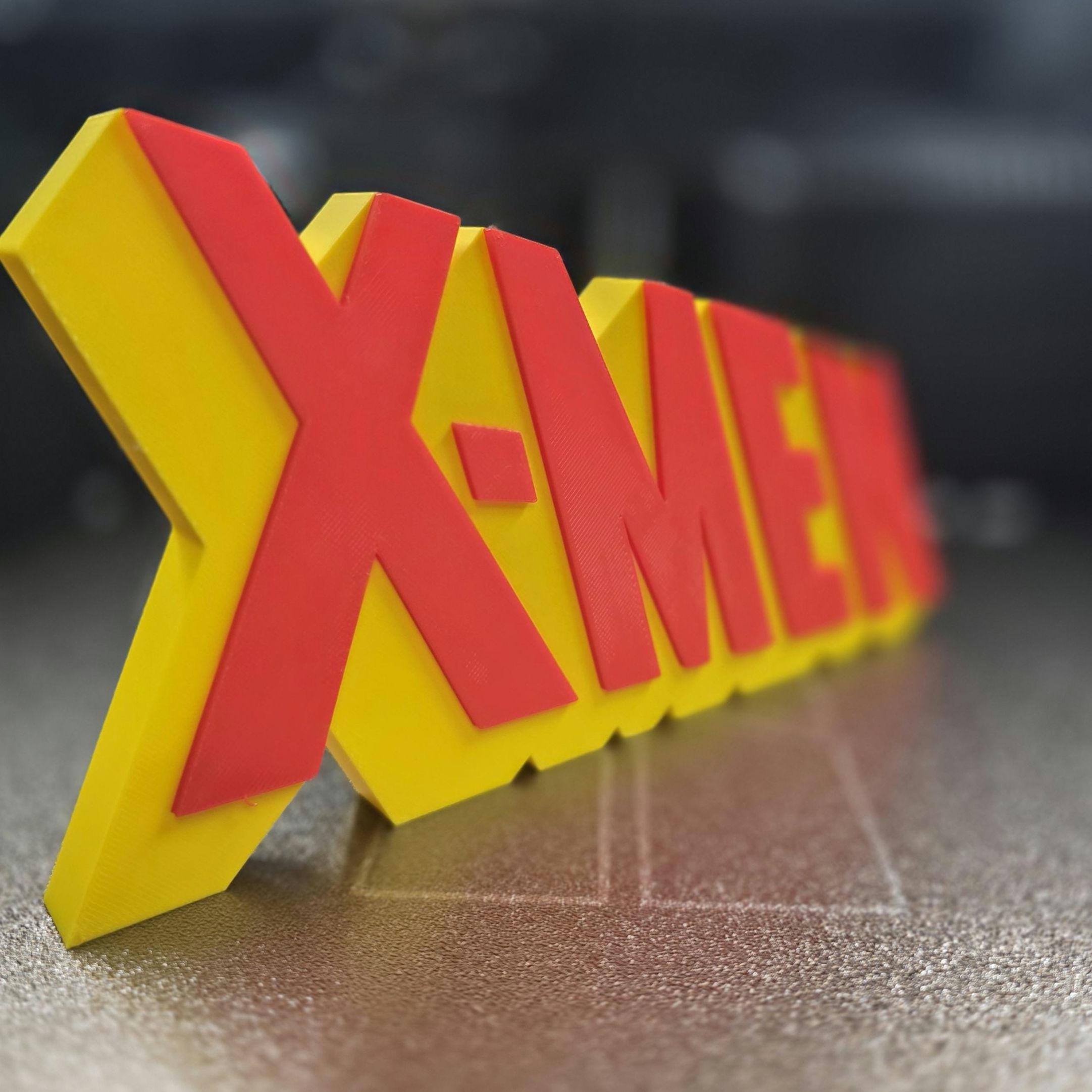 3D Printed X-MEN Logo Comic Stand | Red & Yellow Marvel Decor - Etsy