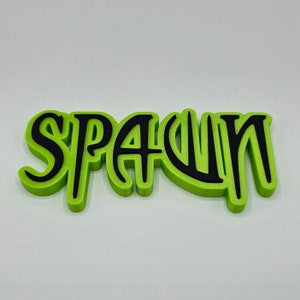 3D Printed Spawn Movie Logo Stand | Ultimate Horror Shelf Display ...