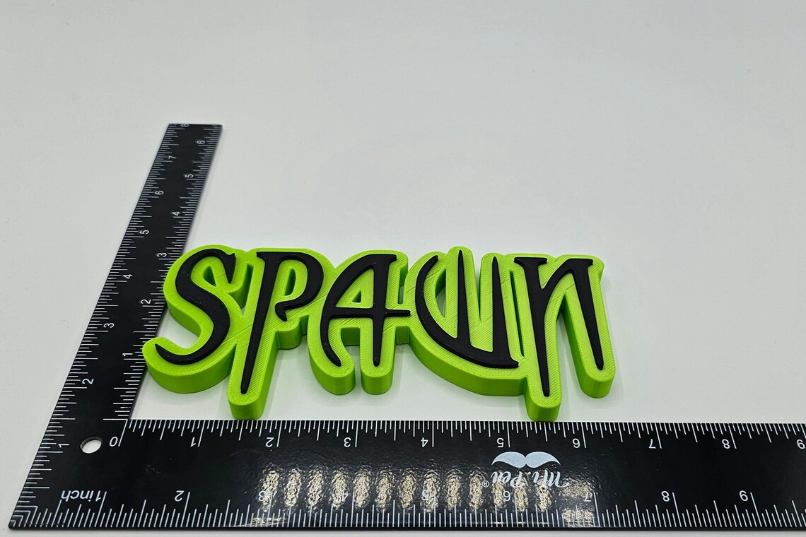 3D Printed Spawn Movie Logo Stand Ultimate Horror Shelf Display Classic ...