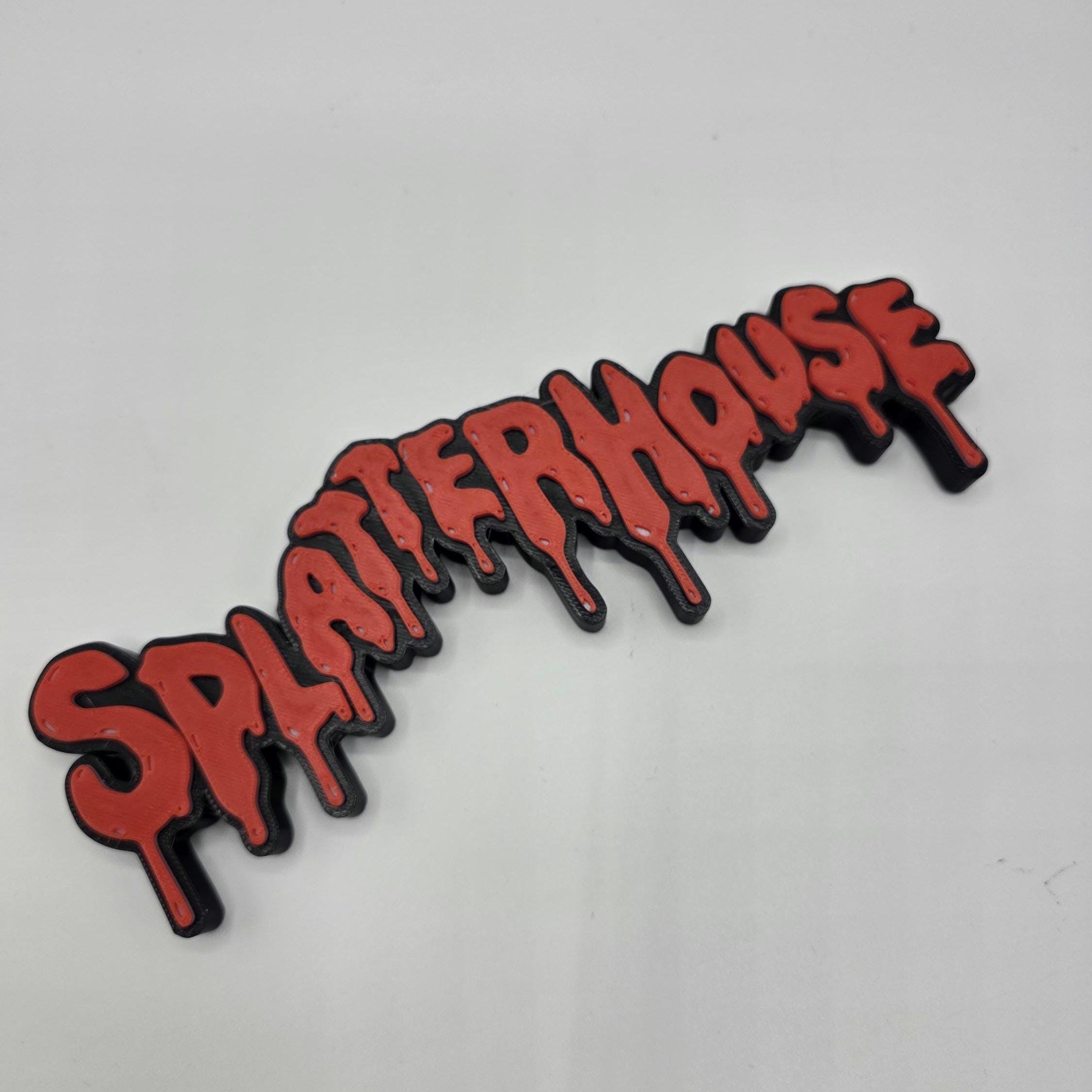 3D Printed Splatterhouse Logo Stand: Retro Gaming Memorabilia - Etsy