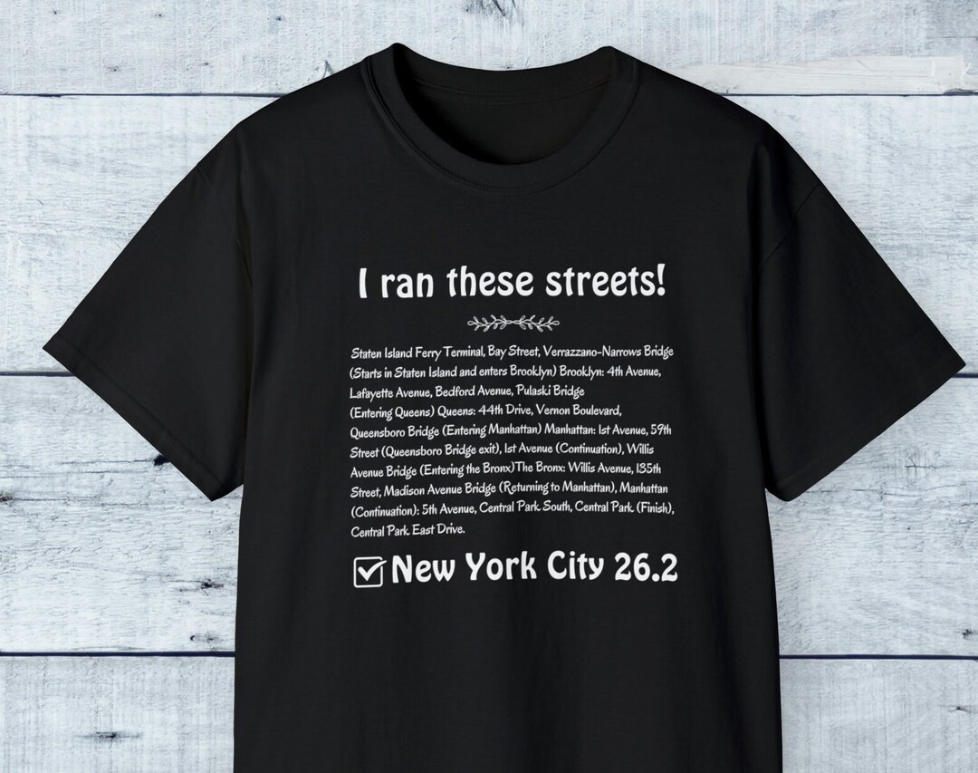 I Ran These Streets T-shirt 4runner Shirt NYC Marathon Runner Gift ...