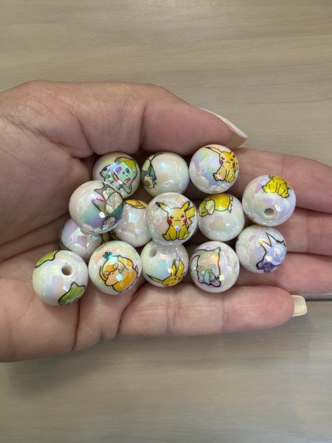 5pcs New Poke & Friends Acrylic Beads 16mm - Etsy