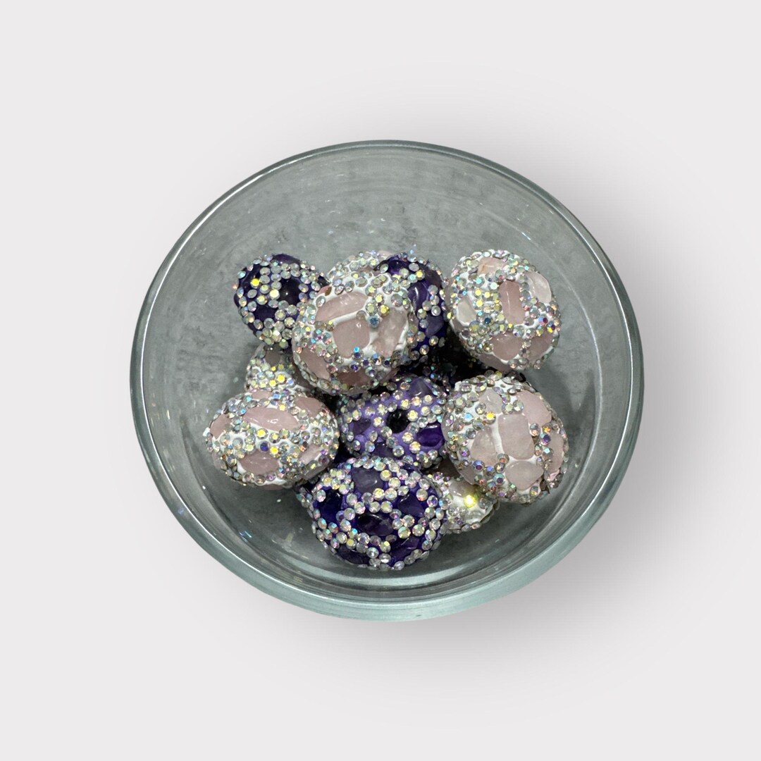 New Fancy Quartz/rhinestone Beads 21mm X 25mm - Etsy
