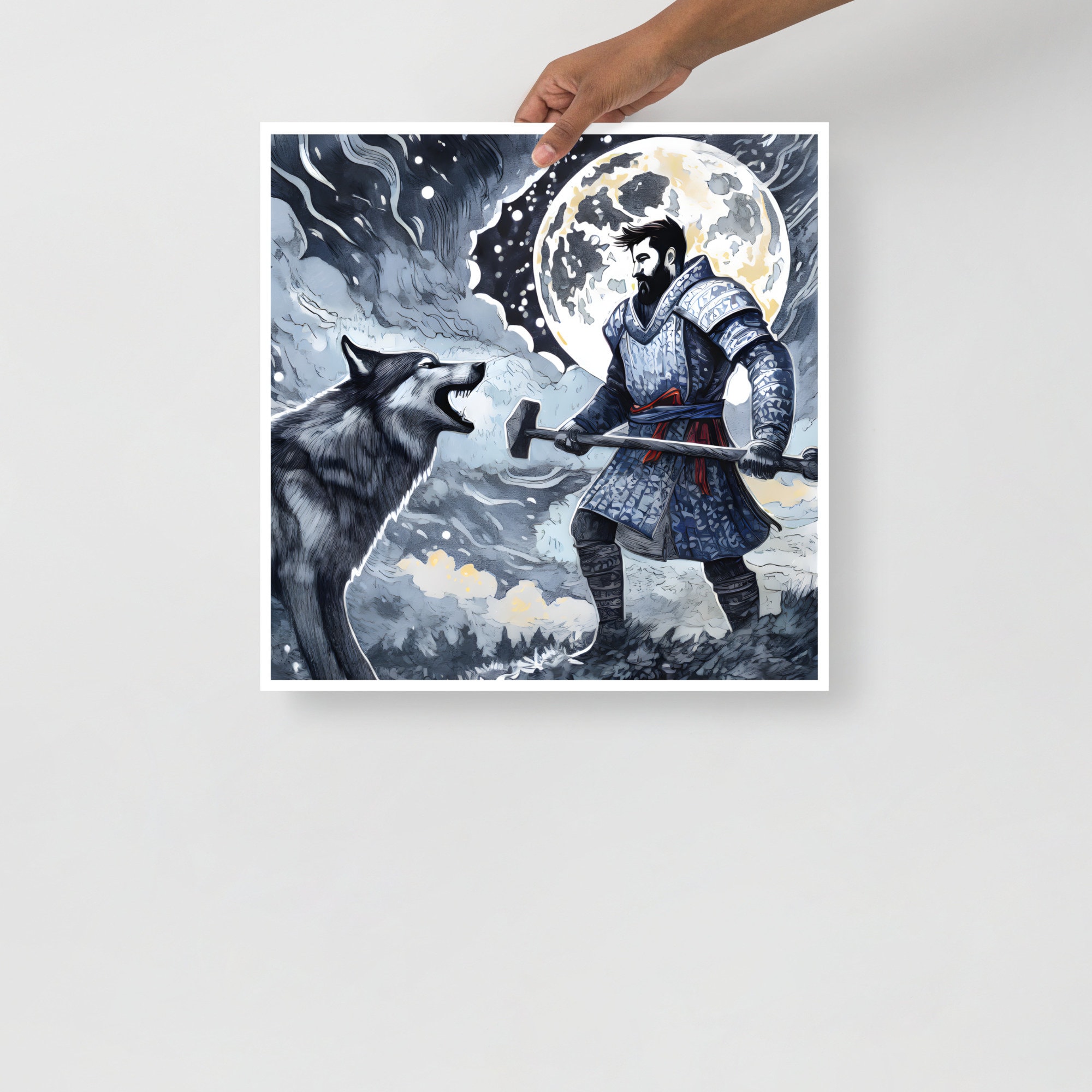 Wheel of Time Perrin and Hopper Wall Fan Art Print Wheel of - Etsy