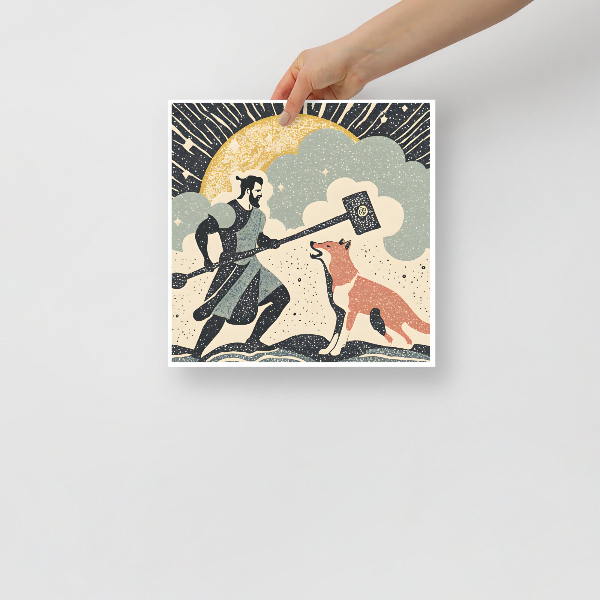 Wheel of Time Perrin and Hopper Wall Fan Art Print Wheel of - Etsy
