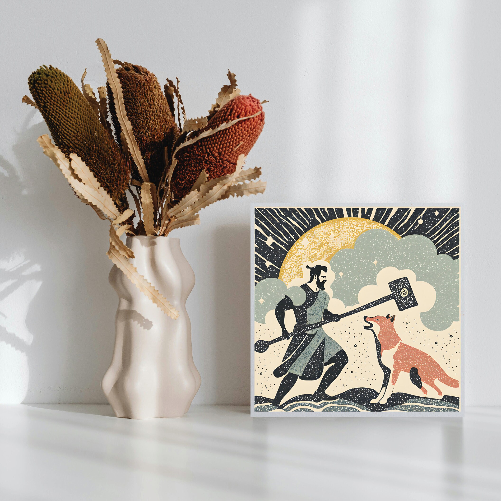 Wheel of Time Perrin and Hopper Wall Fan Art Print Wheel of - Etsy