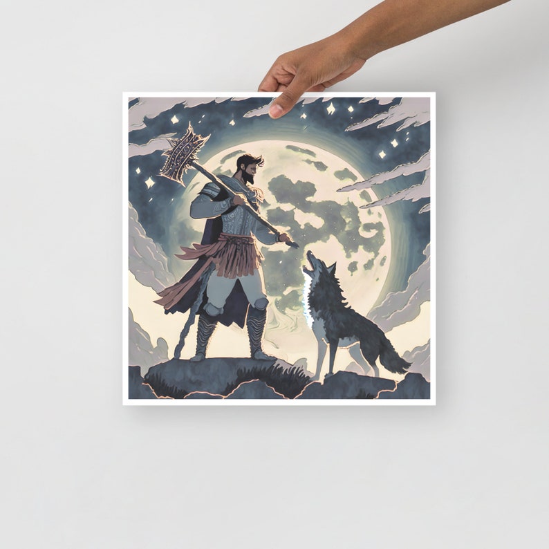 Wheel of Time Perrin and Hopper Wall Fan Art Print Wheel of - Etsy
