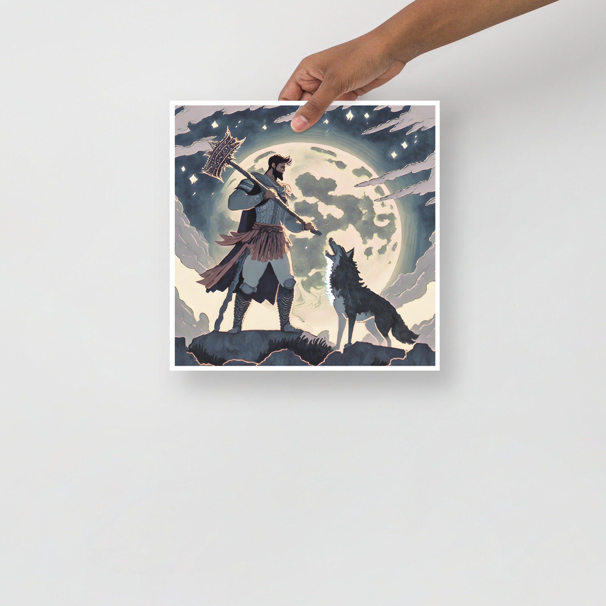 Wheel of Time Perrin and Hopper Wall Fan Art Print Wheel of - Etsy