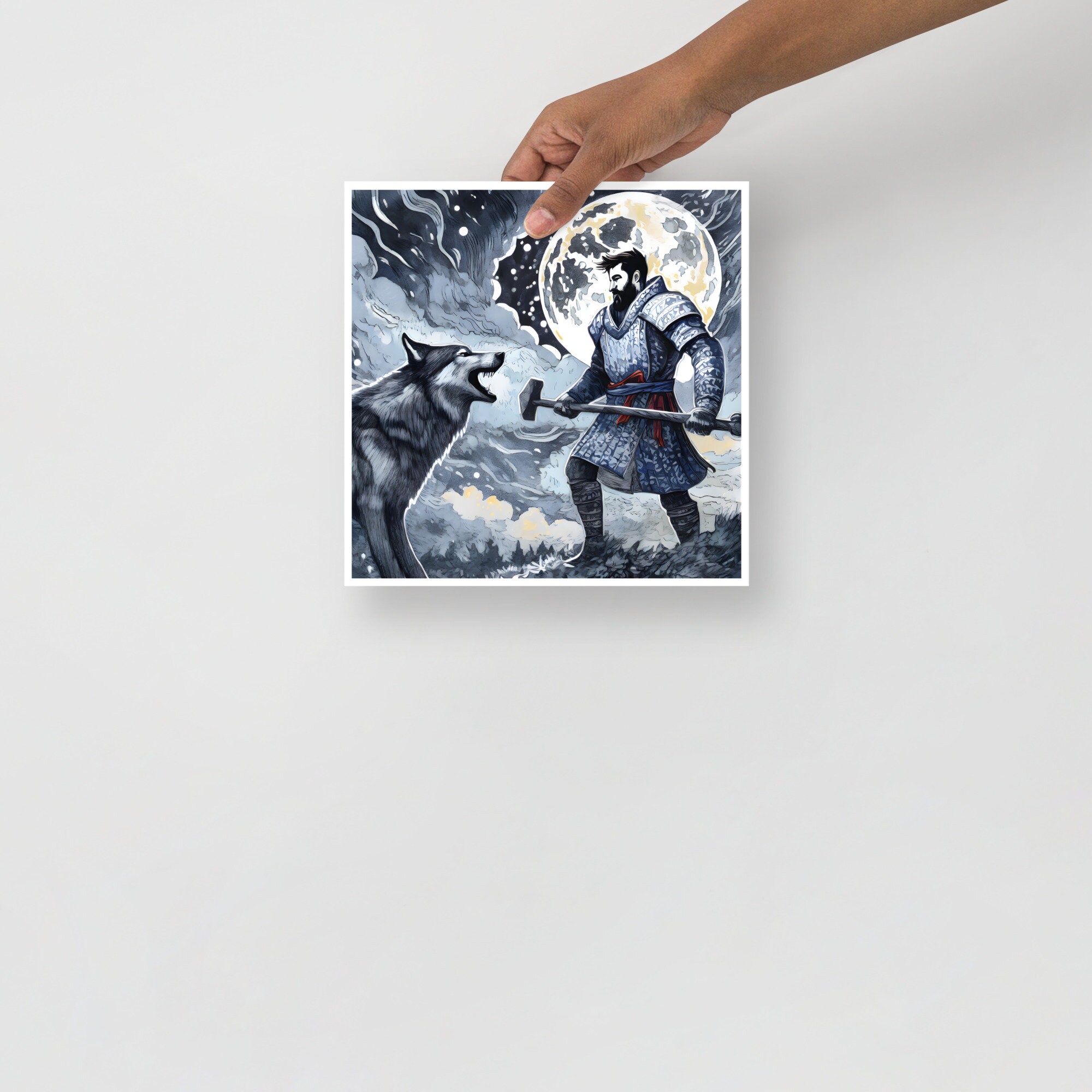 Wheel of Time Perrin and Hopper Wall Fan Art Print Wheel of - Etsy