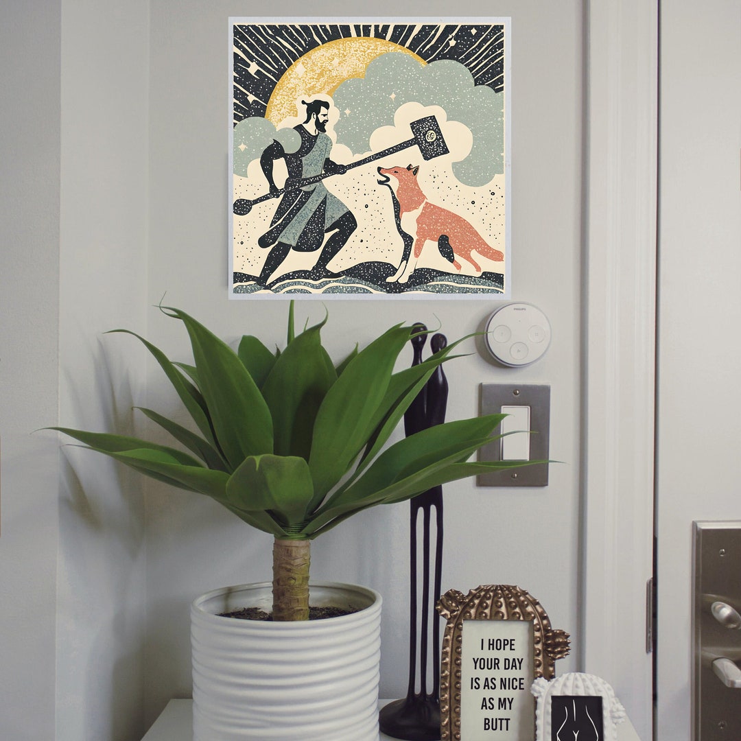 Wheel of Time Perrin and Hopper Wall Fan Art Print, Wheel of Time Boho ...