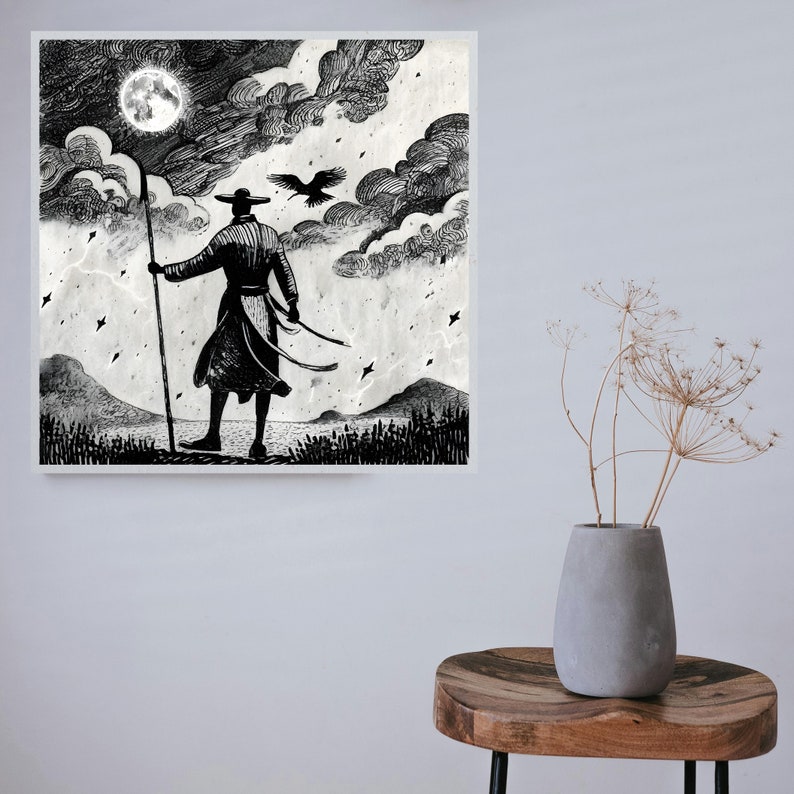 Wheel of Time Matt Prince of Ravens Wall Fan Art Print, Wheel of Time B ...