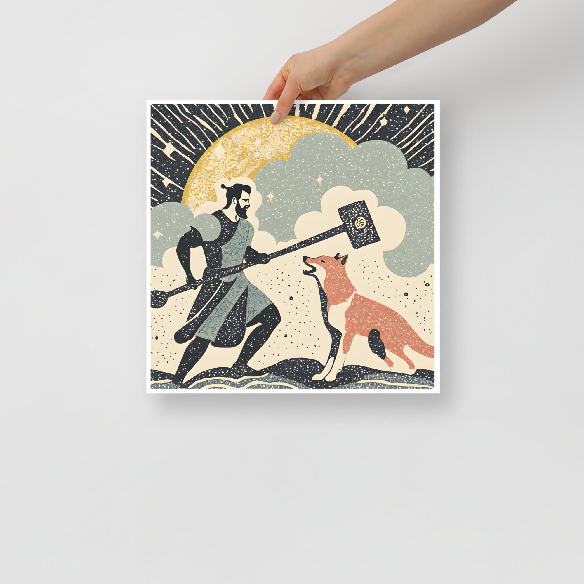 Wheel of Time Perrin and Hopper Wall Fan Art Print Wheel of - Etsy