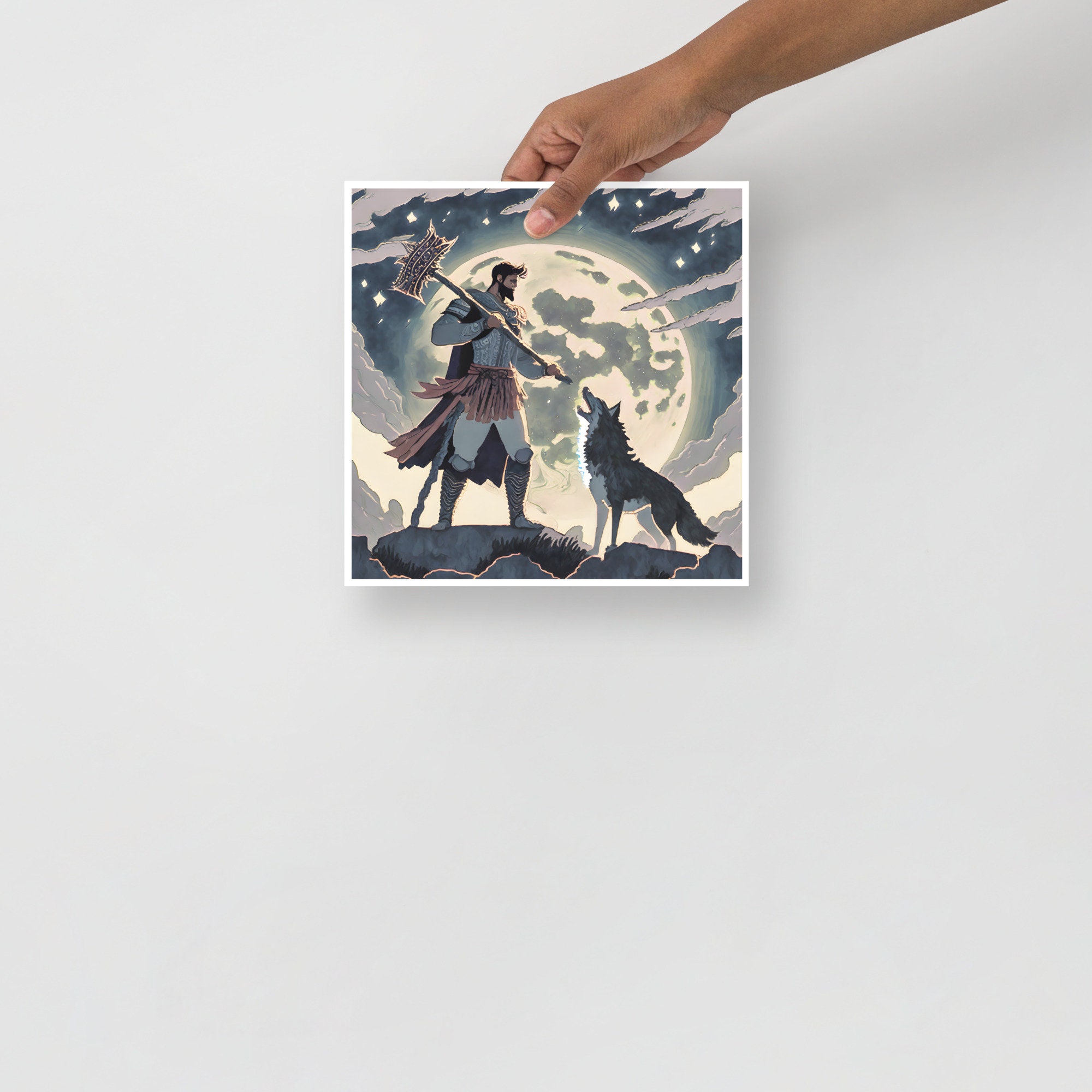 Wheel of Time Perrin and Hopper Wall Fan Art Print, Wheel of Time ...